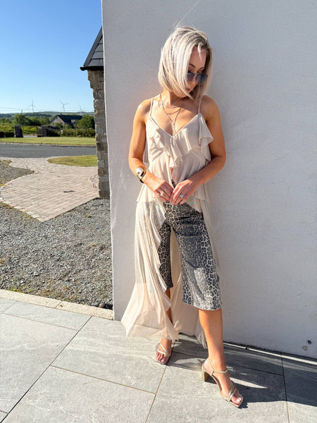 Devon Bermuda Jorts - Leopard Print – Uptown BIBI